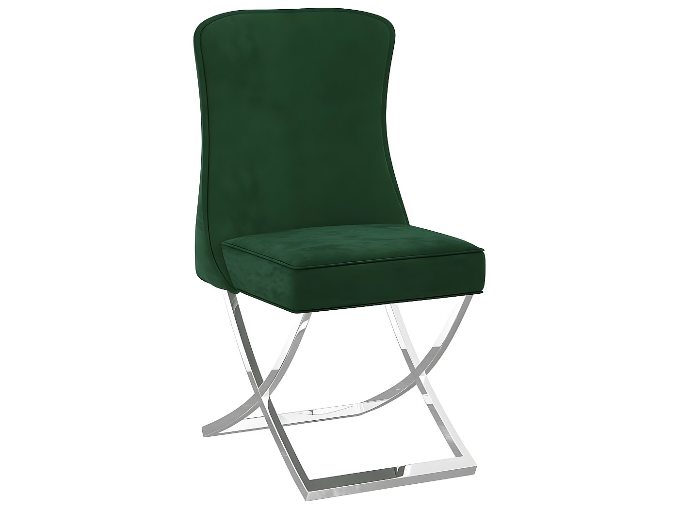 Chaise de salle à manger 53x52x98 cm design moderne velours vert foncé ...