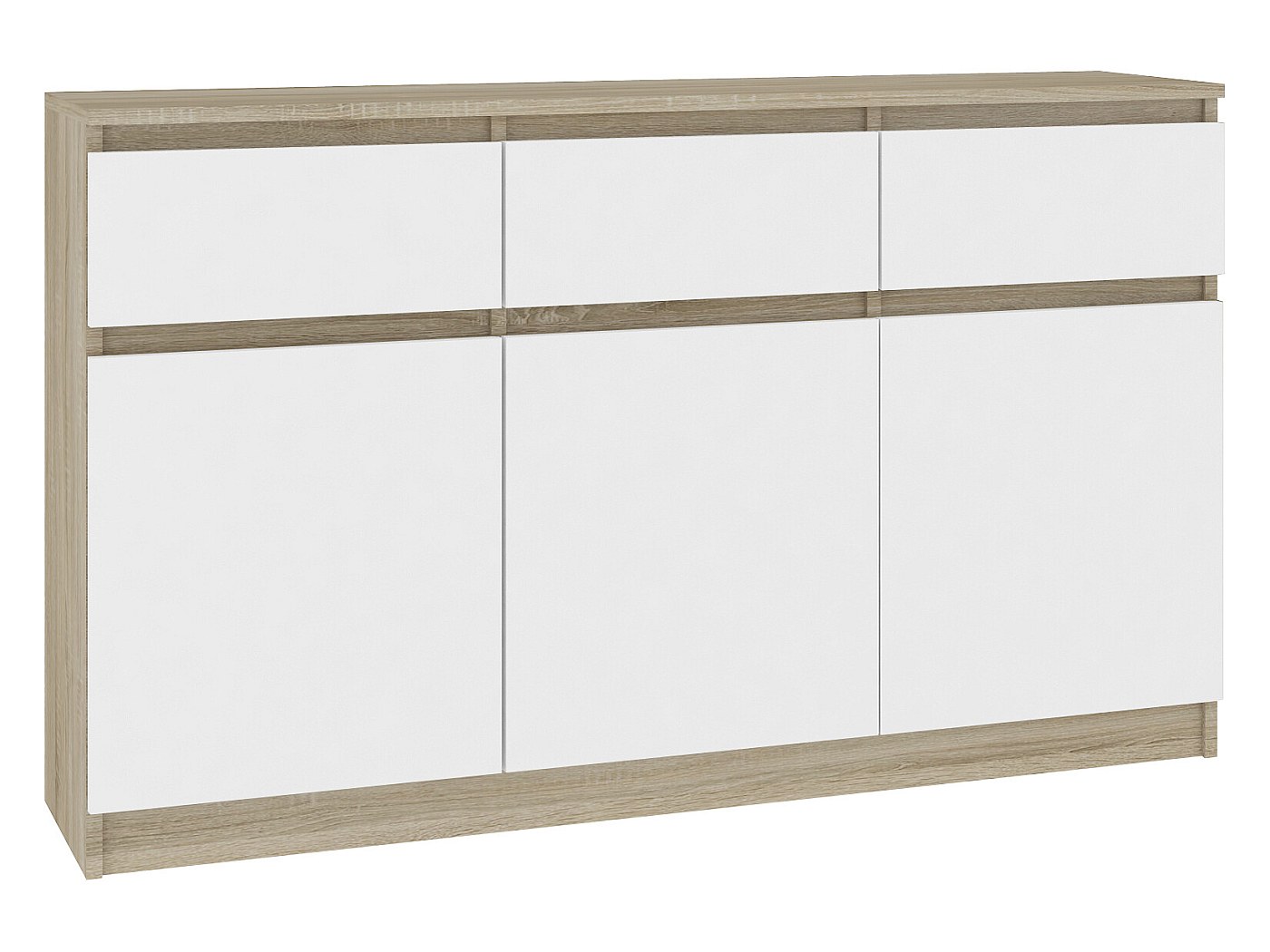GRACE | Buffet Enfilade moderne salon séjour 3 tiroirs 3 portes ...