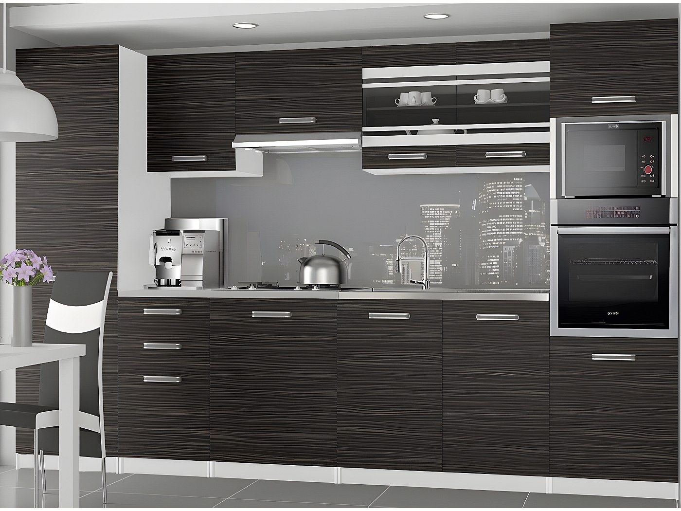 KNOX | Cuisine Complète Modulaire + Linéaire L 300cm 8 pcs | Plan de ...