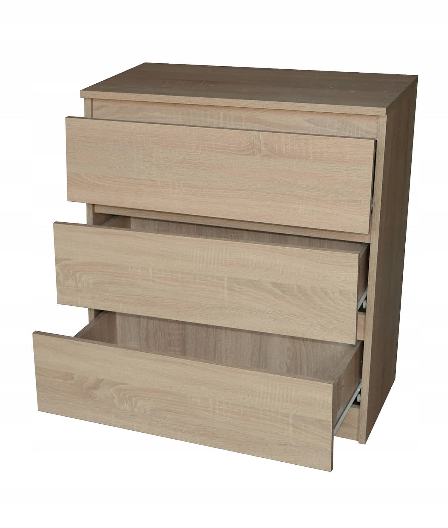 CLEO - Commode de chambre 3 tiroirs - Dimensions 60x35x77 cm - Meuble ...