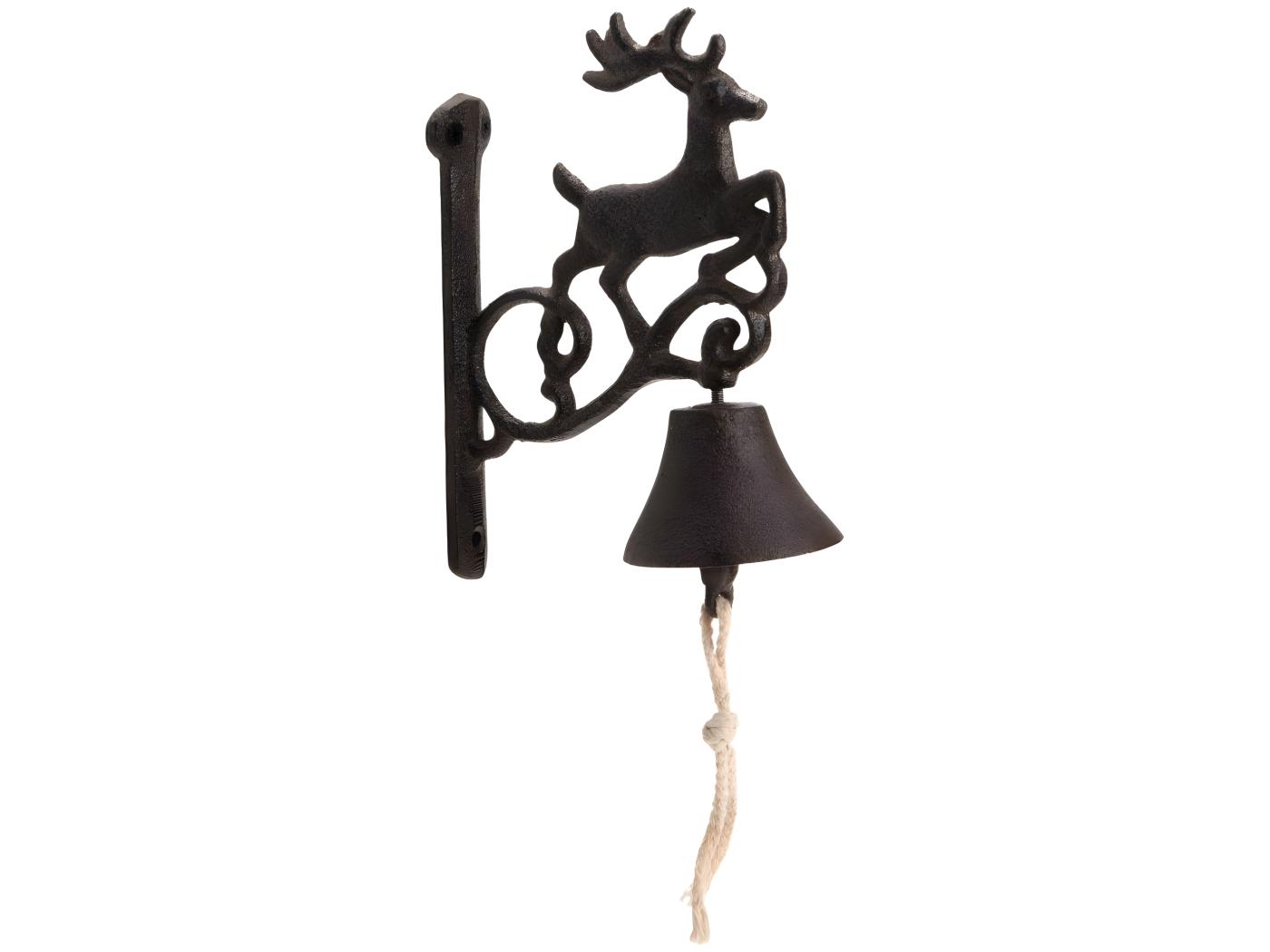 Cloche murale en fonte cerf Cloche murale en fonte cerf