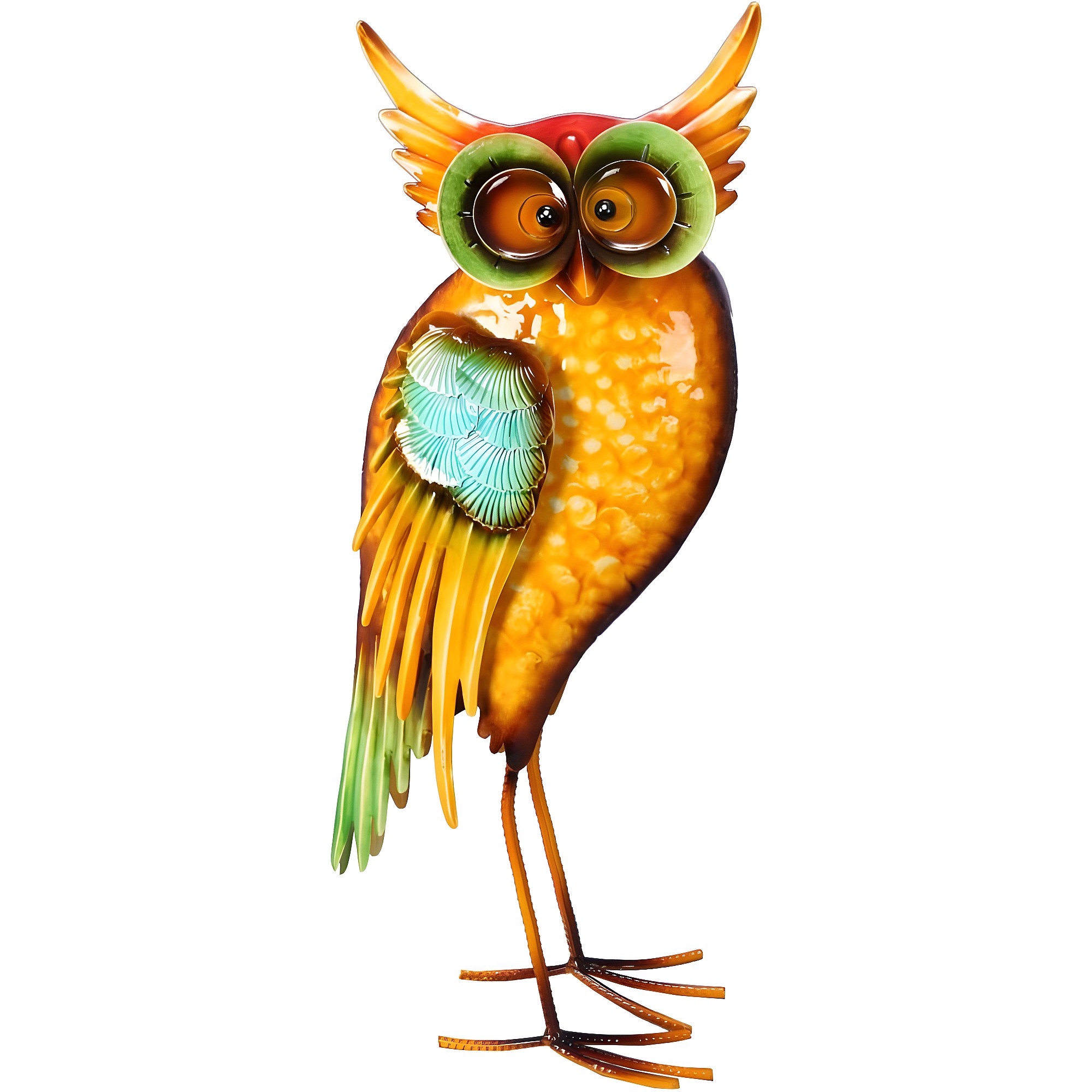 Hibou design en métal décoratif 52 cm