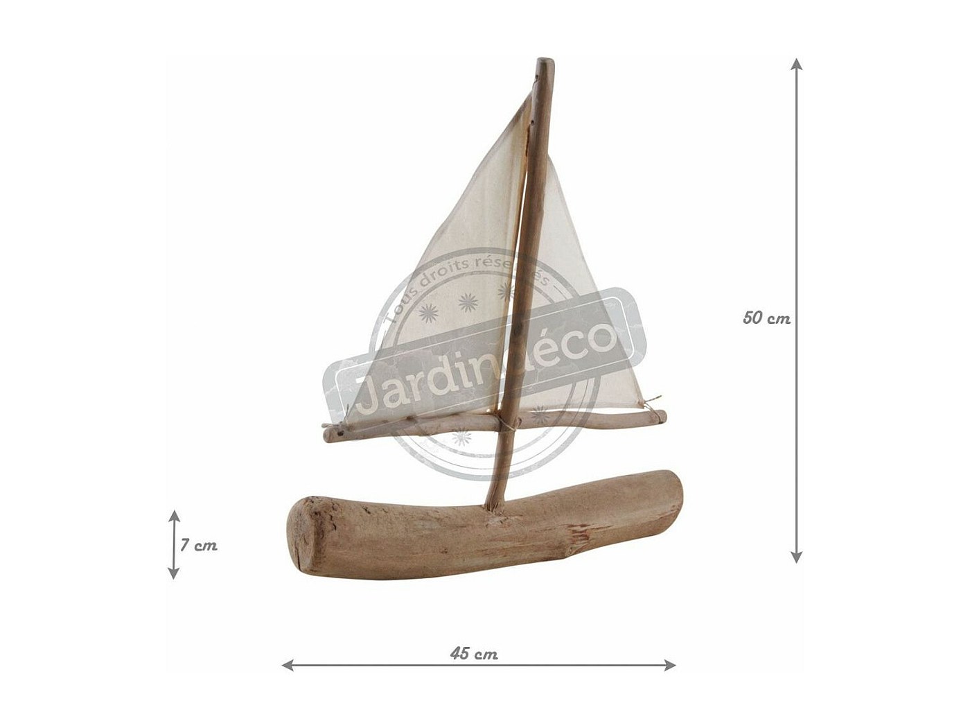 Barca in legno di deriva