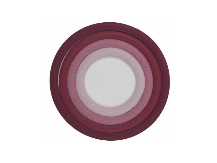 Dessous de plat modulable 4 anneaux en silicone Dessous de plat modulable 4 anneaux en silicone
