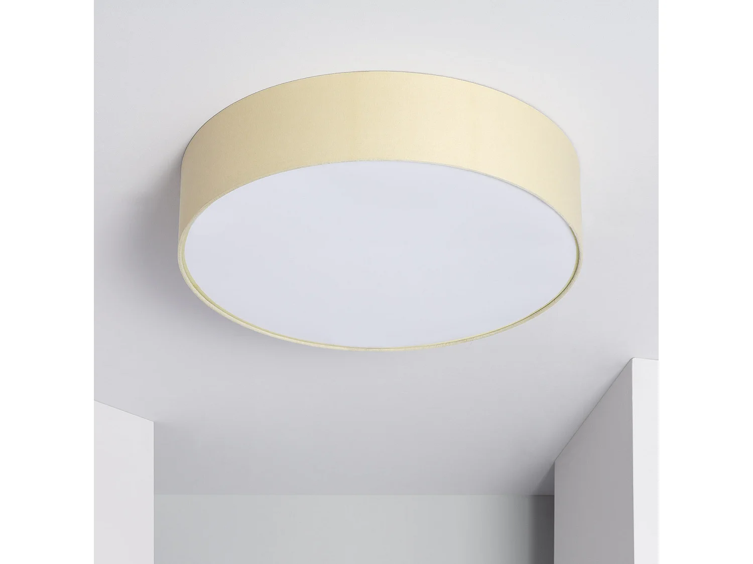 Plafoniera Circolare Tessuto Ø500 mm Ranje Beige