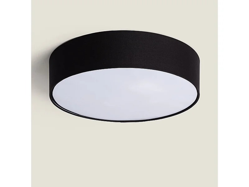 Plafonnier Rond Tissus Ranje Ø500 mm Marron