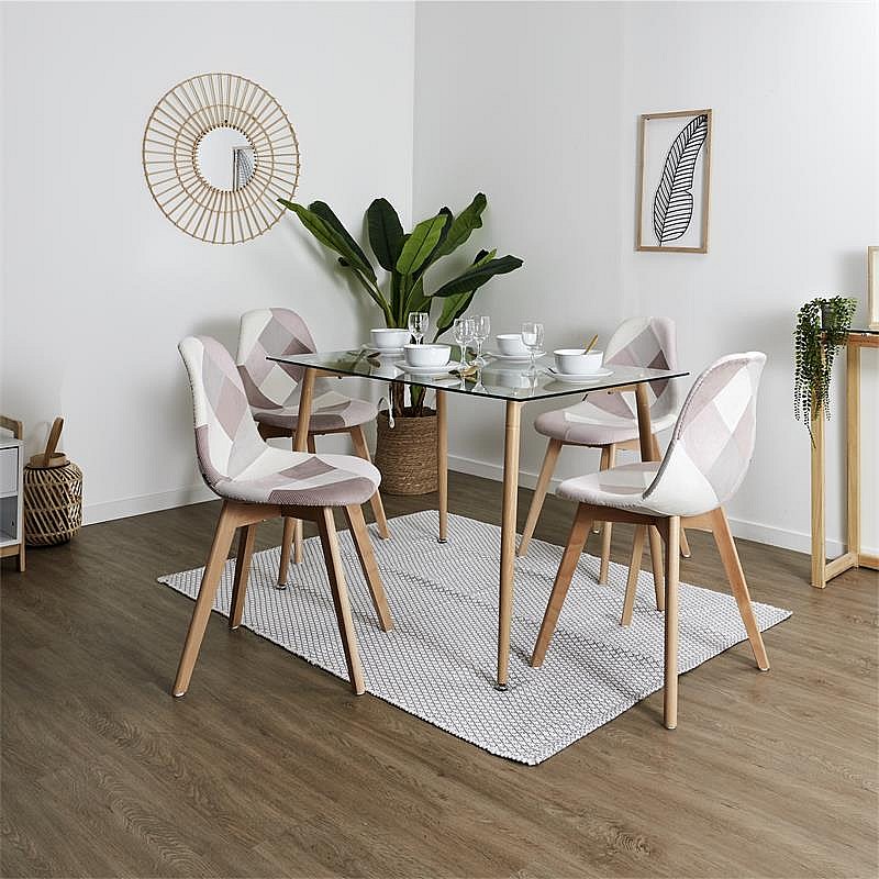 Chaise Patchwork Rose