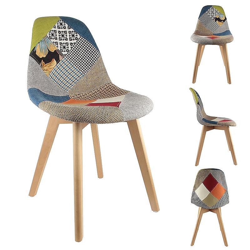 Chaise Scandinave Patchwork