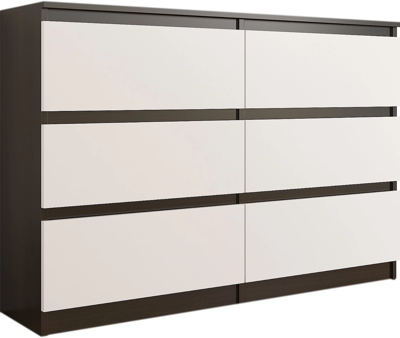 TROGIR | Commode contemporaine chambre salon bureau | 120x30x76 | 6 ...