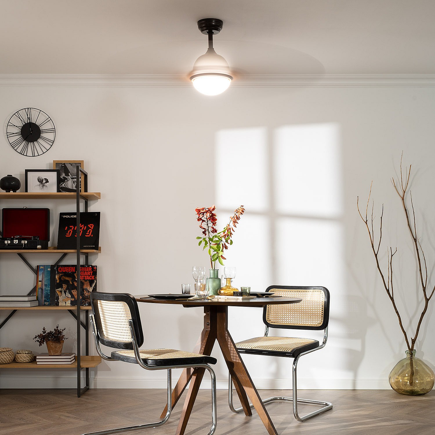 Ventilateur de Plafond LED Mistral Marron 132cm