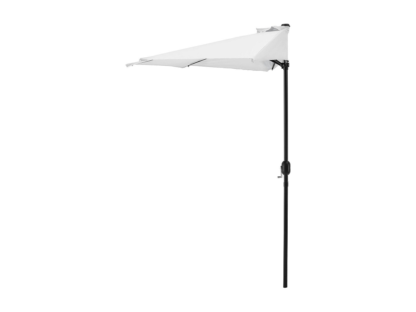 Meio guarda-sol no terraço na varanda poliéster branco 300 cm x 150 cm ...