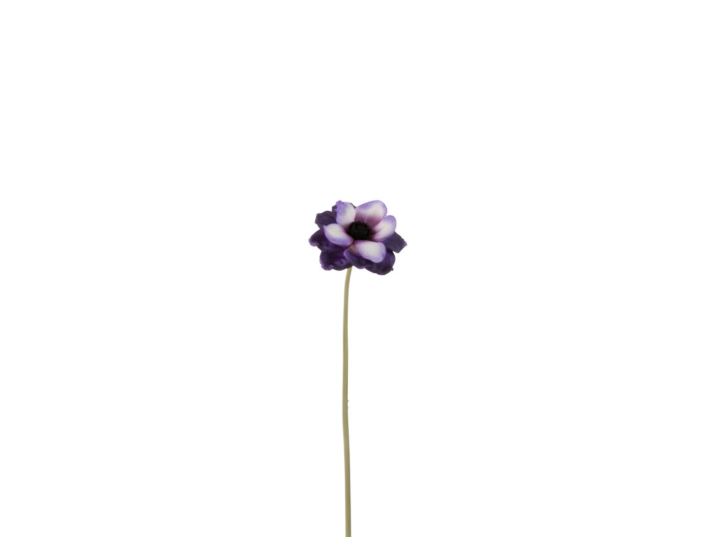 Fleur artificielle anemone en plastique mauve 41cm Fleur artificielle anemone en plastique mauve 41cm