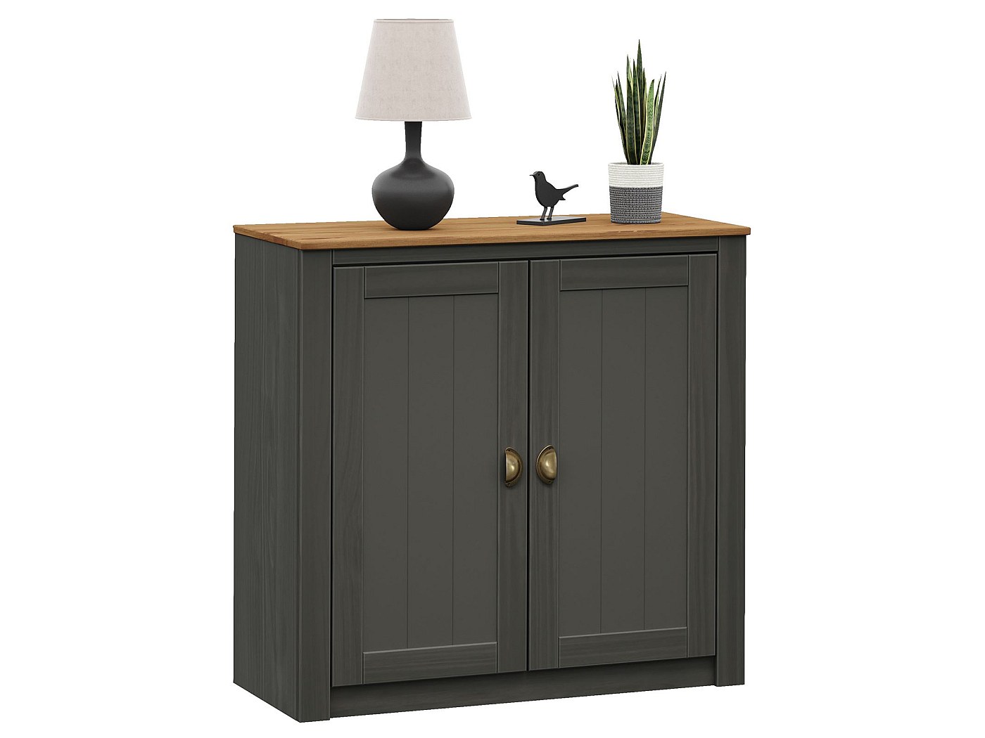 Buffet BOLTON meuble de rangement en bois au style classique, avec 2 ...