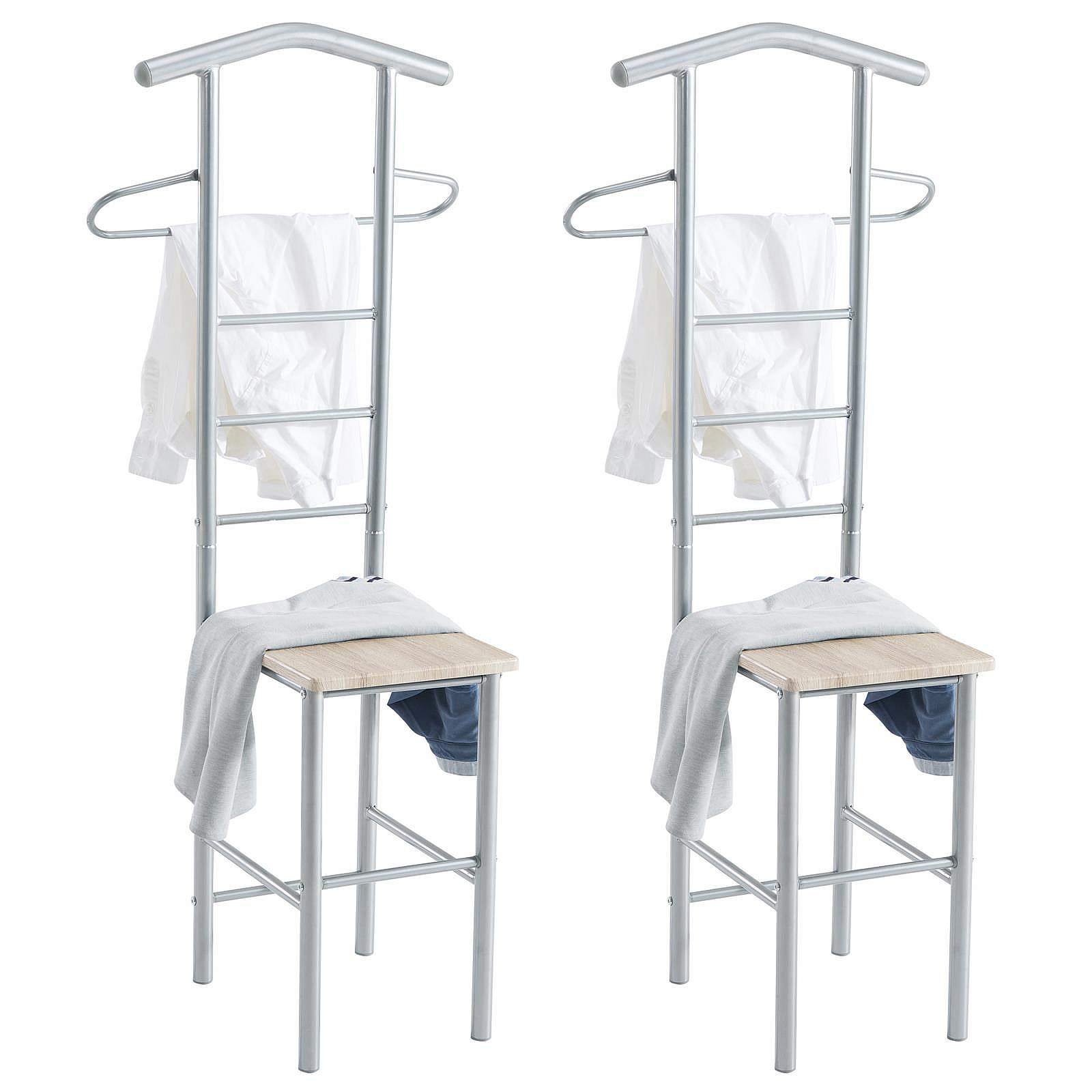 Lot de 2 valets de chambre JIVO chevalets de nuit portants pour ...
