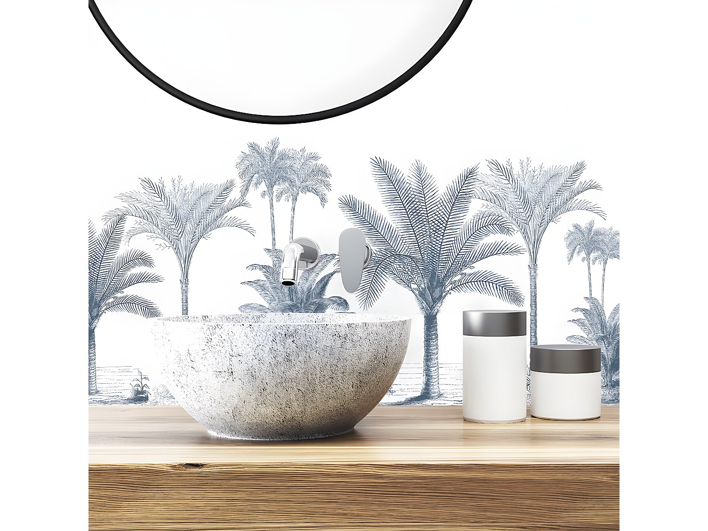 Bandeau PVC lot de 2 : L 70cmxH 30cm - Escapade Bleu - PVC