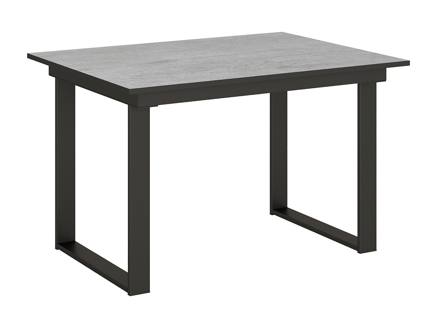 Table Bandos Dessus Ciment 90x120 + 60 cadre Anthracite
