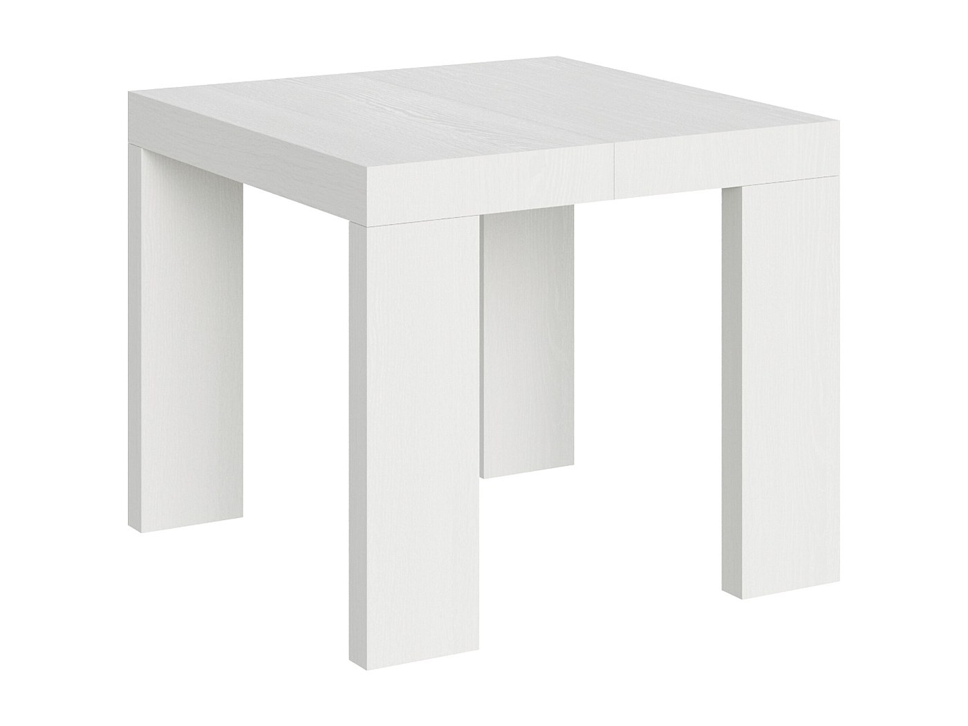 Table Roxell Extensible Frêne Blanc 90x90 Allongée 246