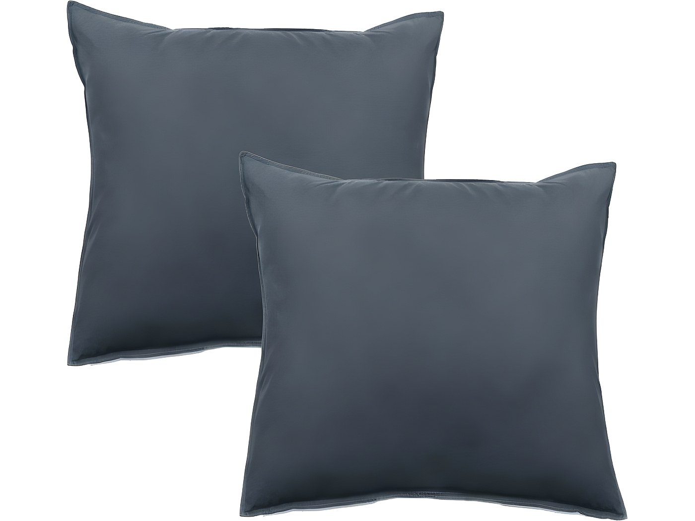 Lot De 2 Taies D’oreiller Pur Coton Teint Lavé 63 Fils/cm² Vent Du Sud ...