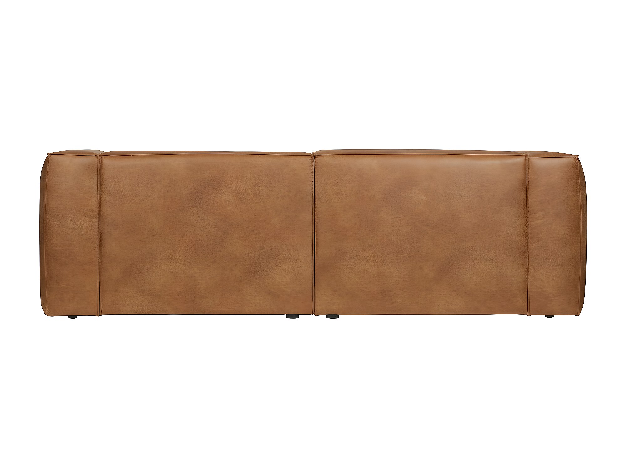 Bean - Canapé vintage 4 places - Couleur - Cognac