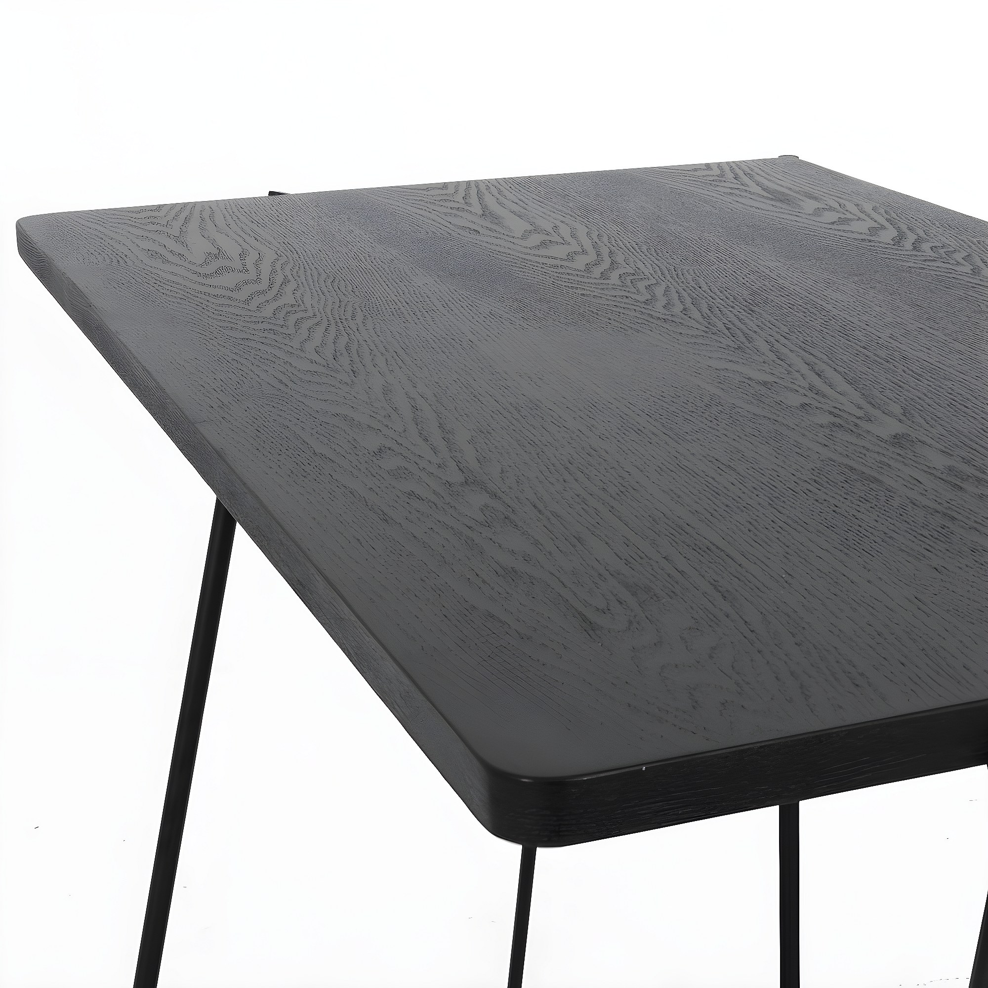 Work - Bureau en bois et métal L100cm - Couleur - Noir