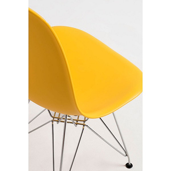 Pack 4 Sillas Tower Metálicas - Amarillo