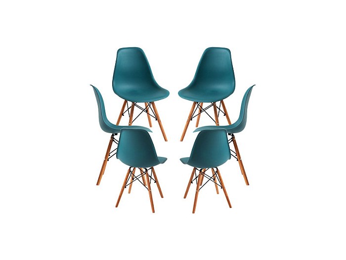 Pack 6 Sillas Tower Pro - Verde azulado