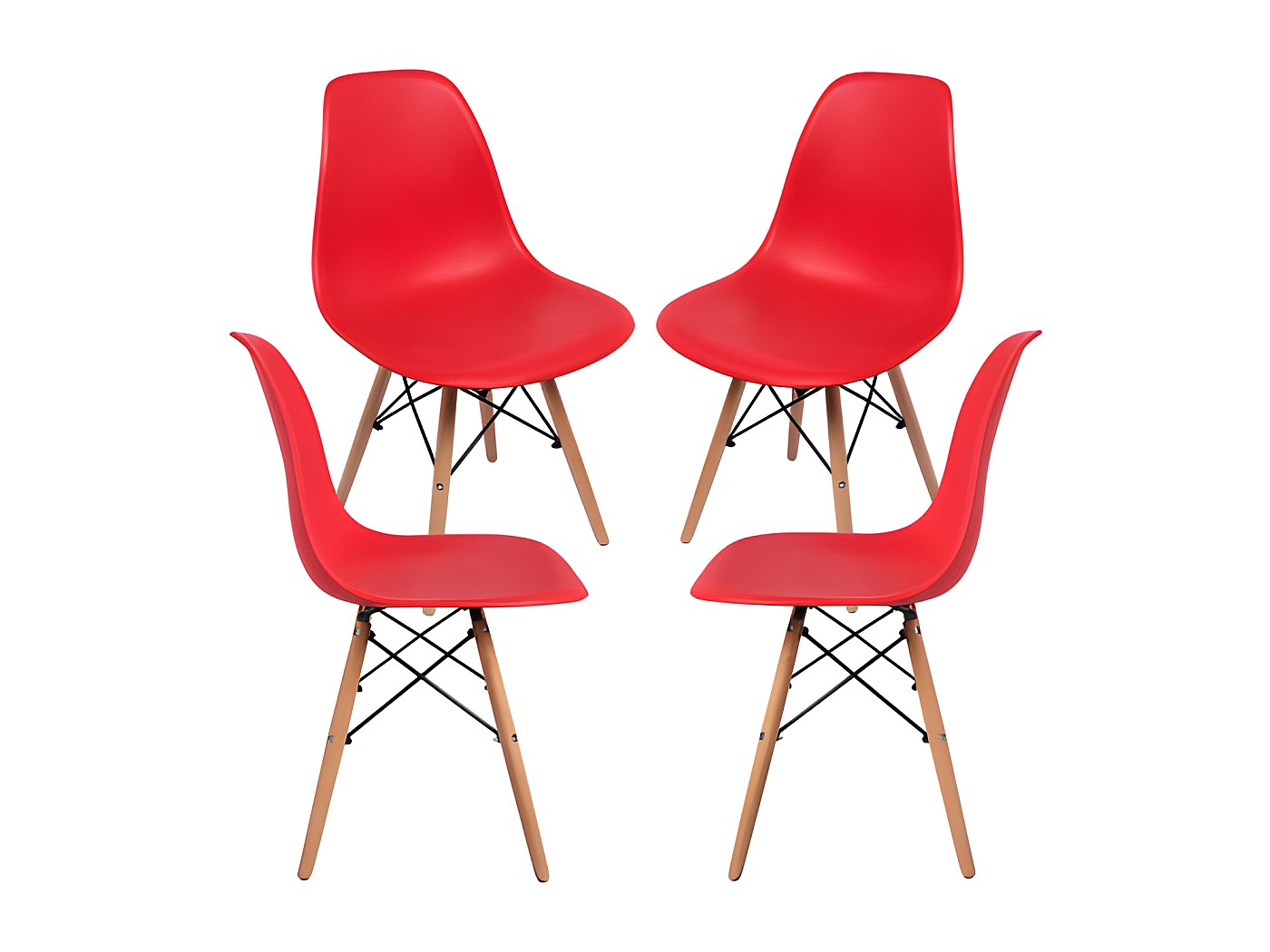 Pack 4 Sillas Tower Pro - Rojo