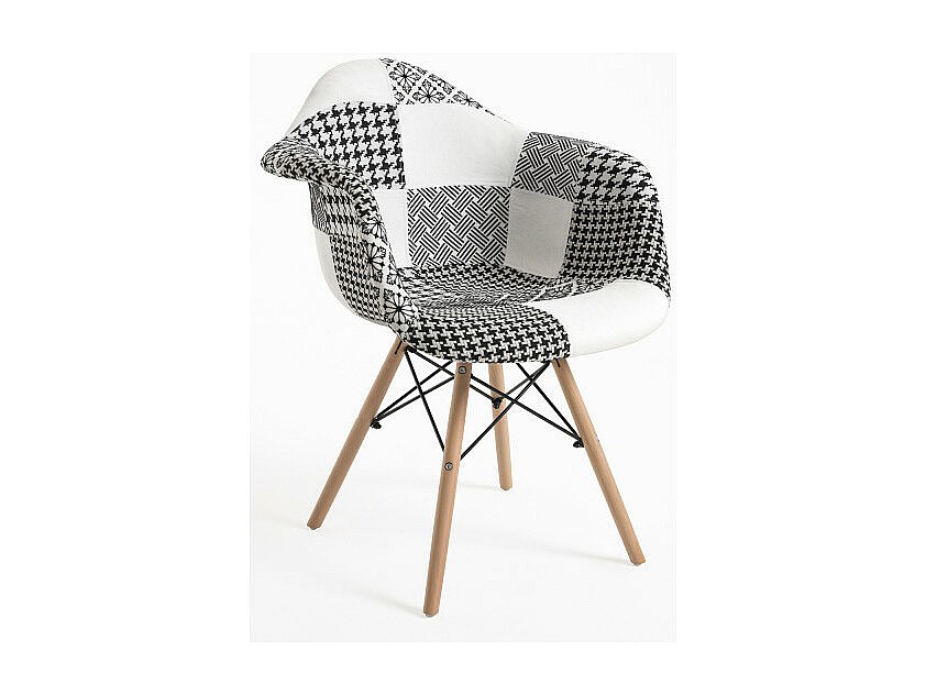 Silla Dau Patchwork - Blanco y Negro