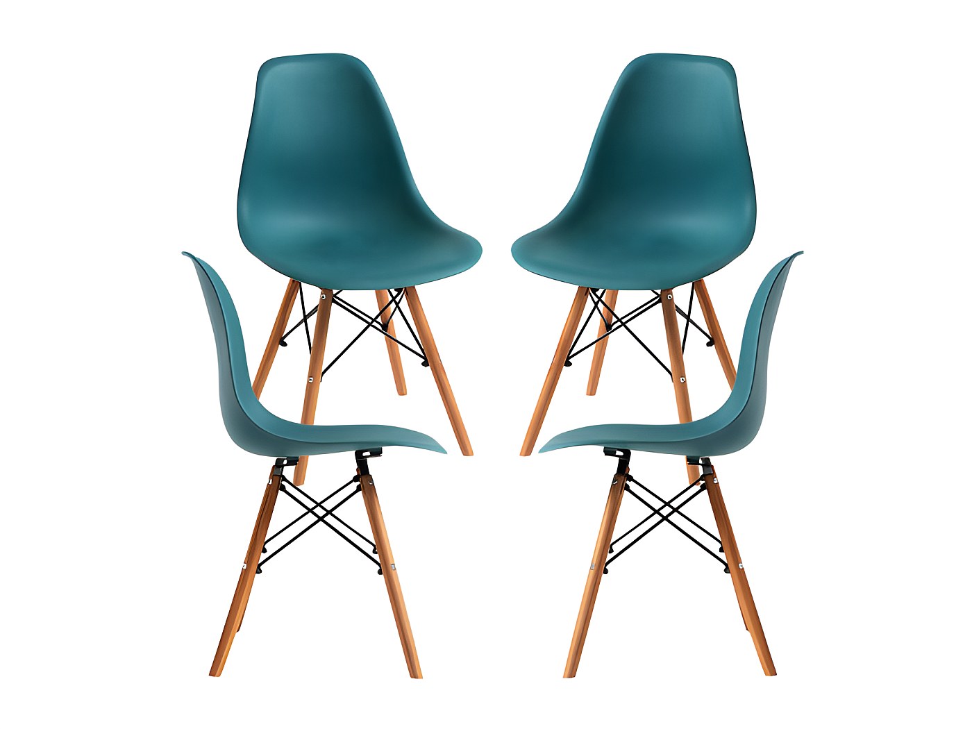 Pack 4 Sillas Tower Pro - Verde azulado