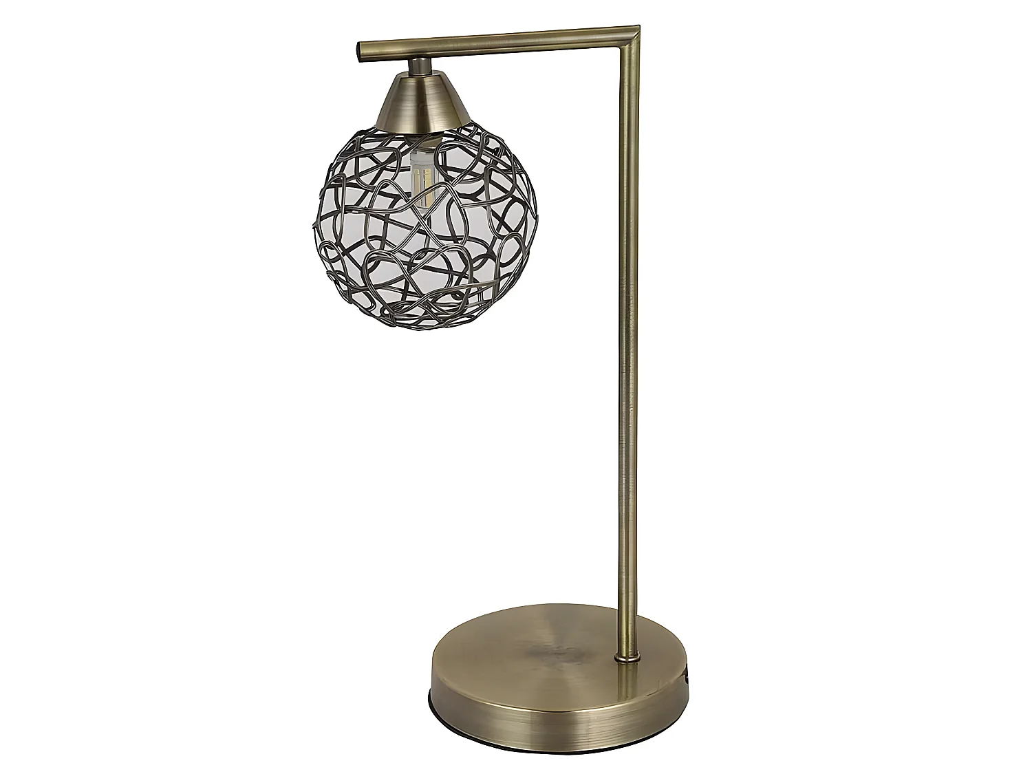 Sobremesa Cuero Modelo Speke Con Tulipa Metalia