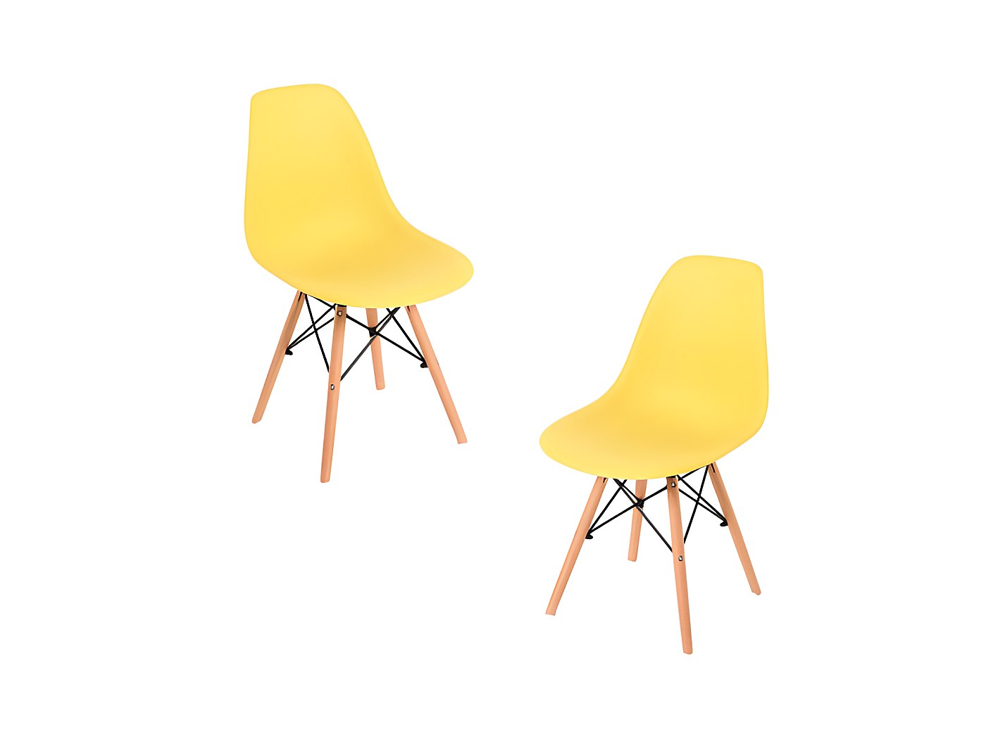 Pack 2 Sillas Tower Basic - Amarillo