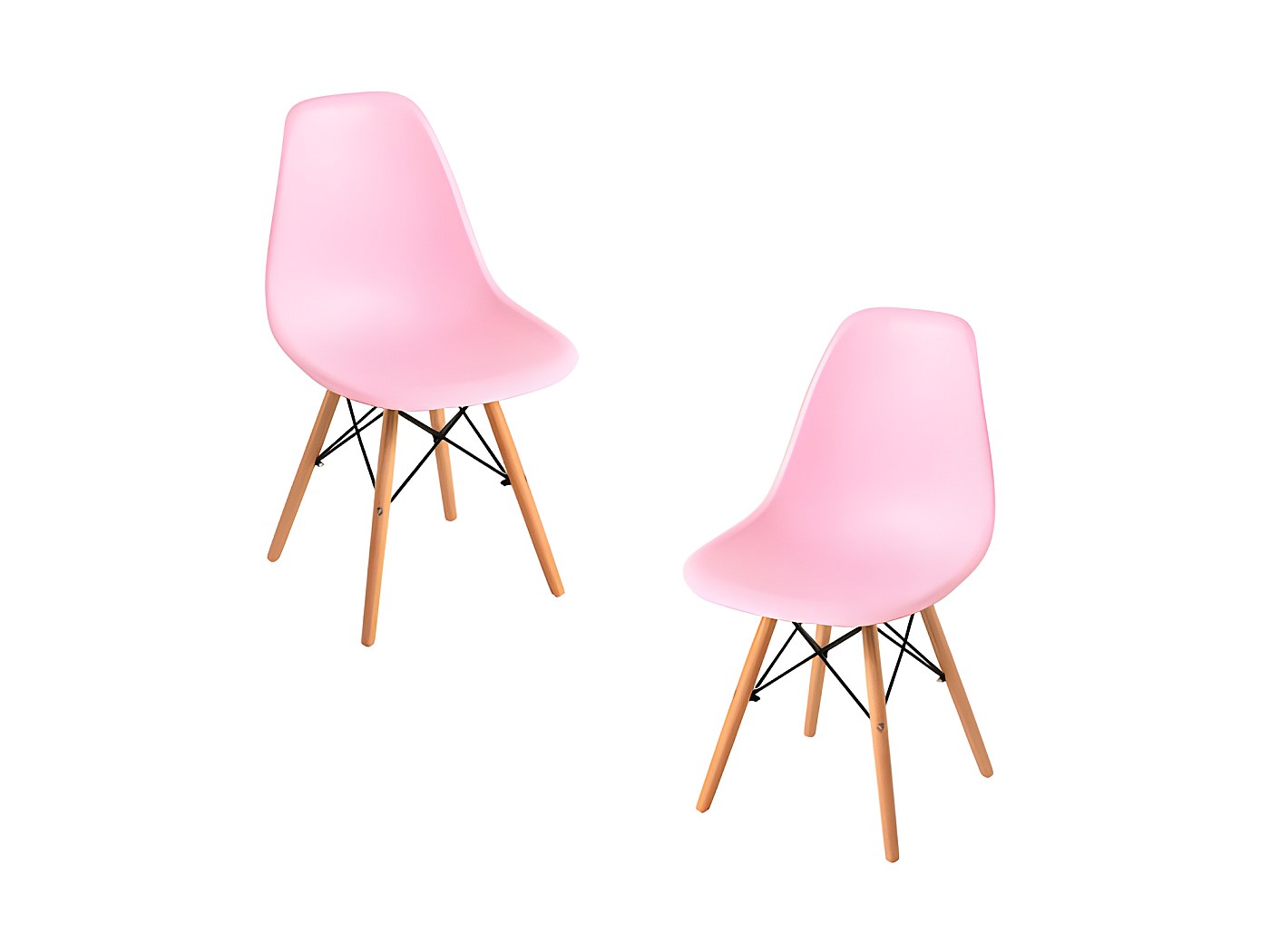 Pack 2 Sillas Tower Basic - Rosa Algodón de Azúcar