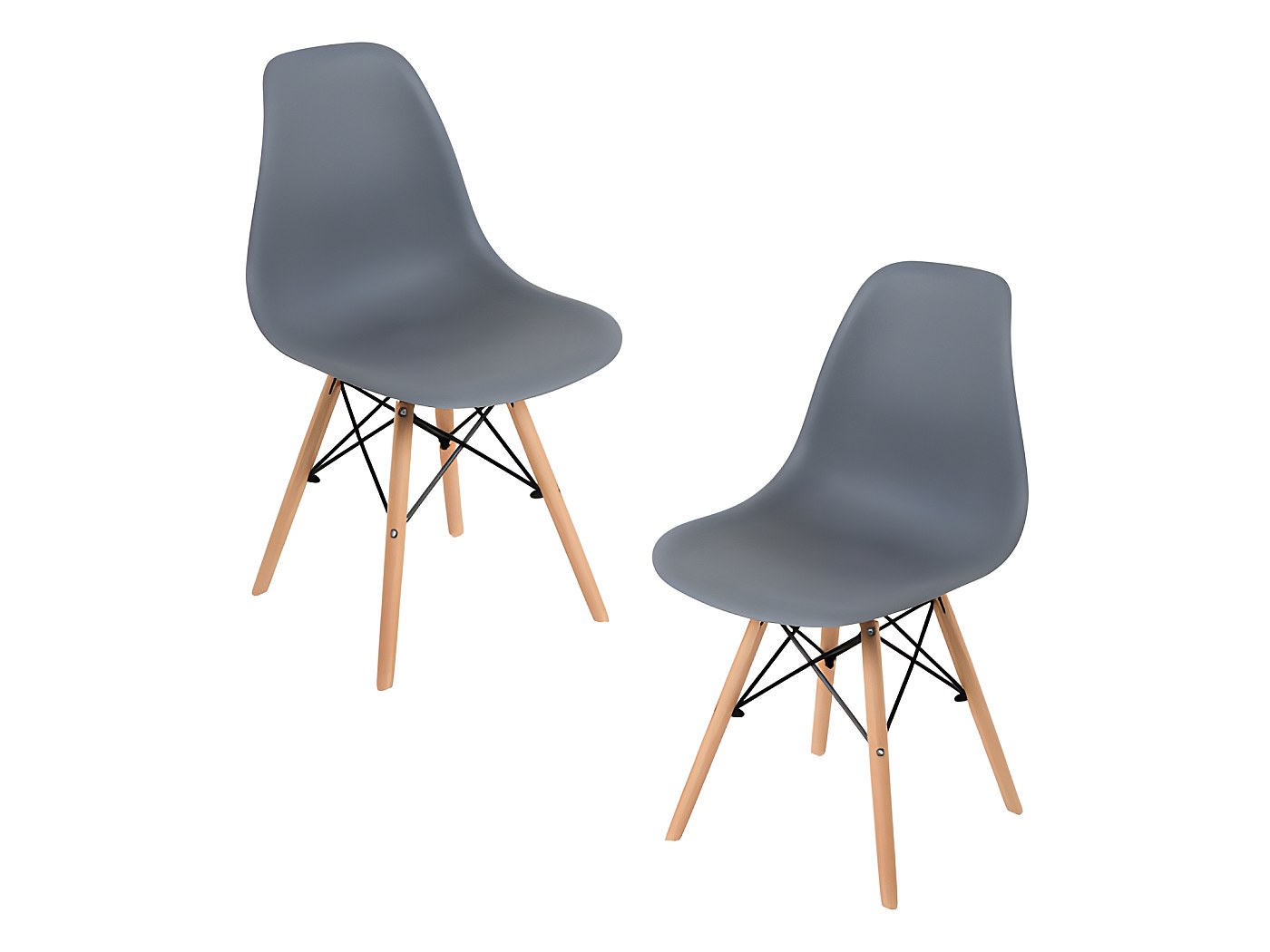 Pack 2 Sillas Tower Basic - Gris oscuro