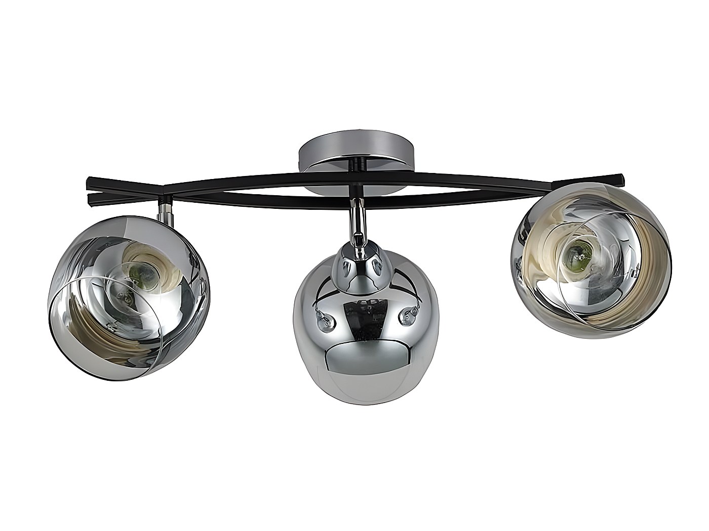 Bande Plafond de 3 projecteurs DENALI chrome FABRILAMP