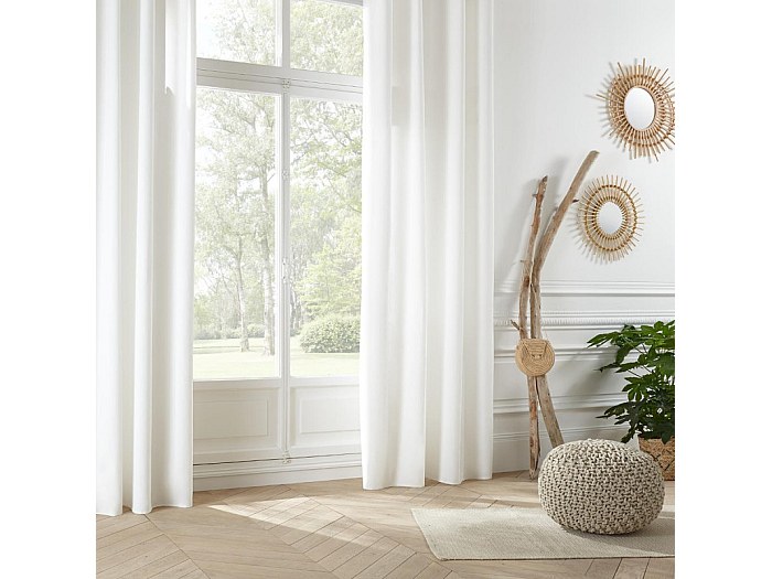 Lot de 2 rideaux d'ameublement isolant et Tamisant "Mémories" Suédine ...