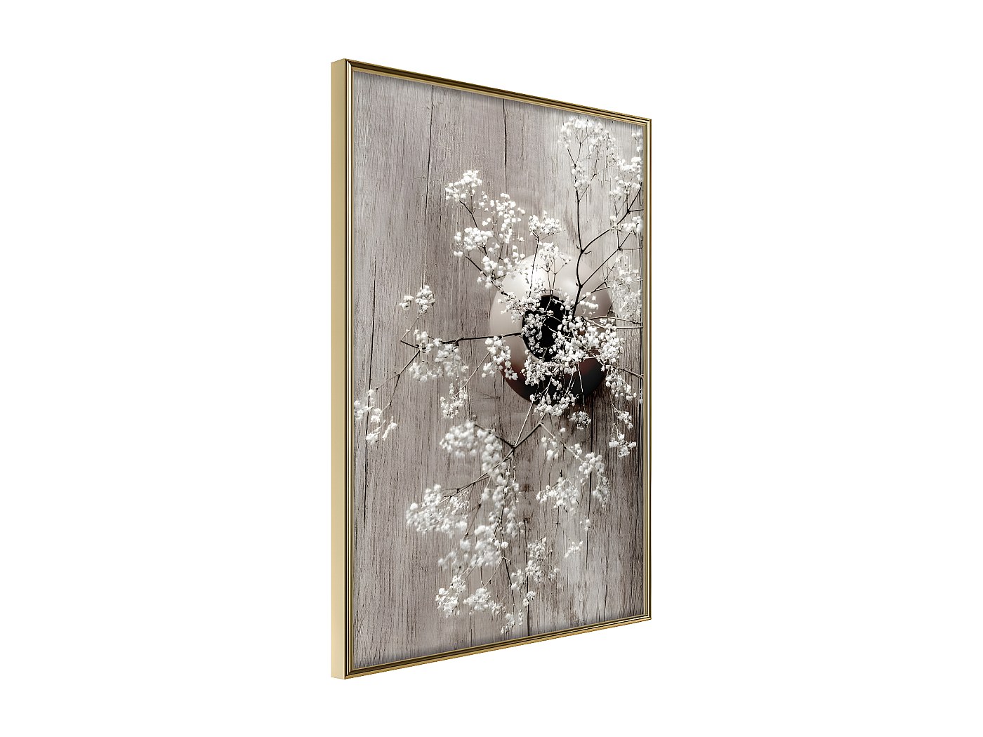 Affiche Murale Encadrée "Reminiscence of Spring" 30 x 45 cm Or