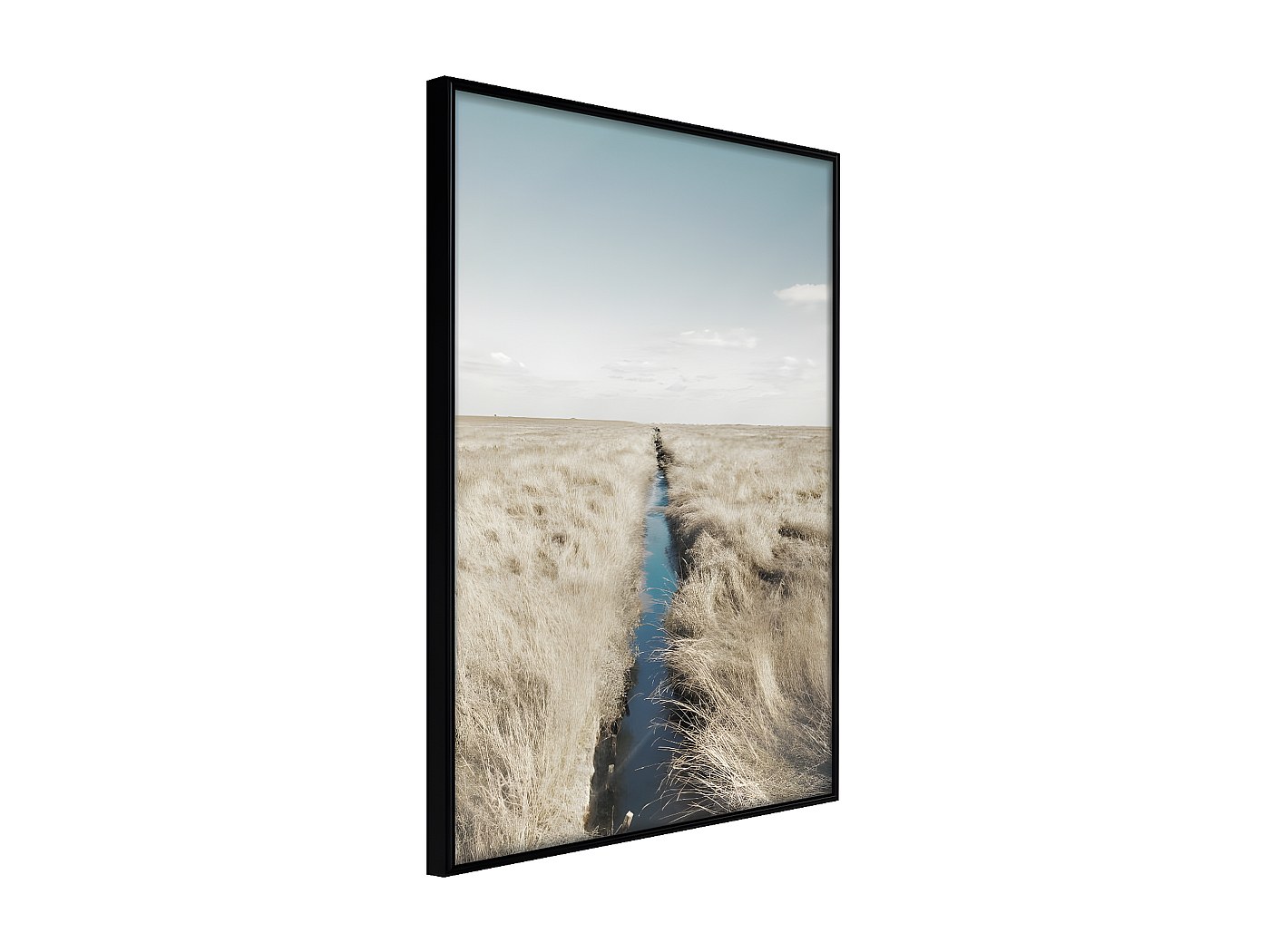 Affiche Murale Encadrée "Drainage Ditch" 20 x 30 cm Noir