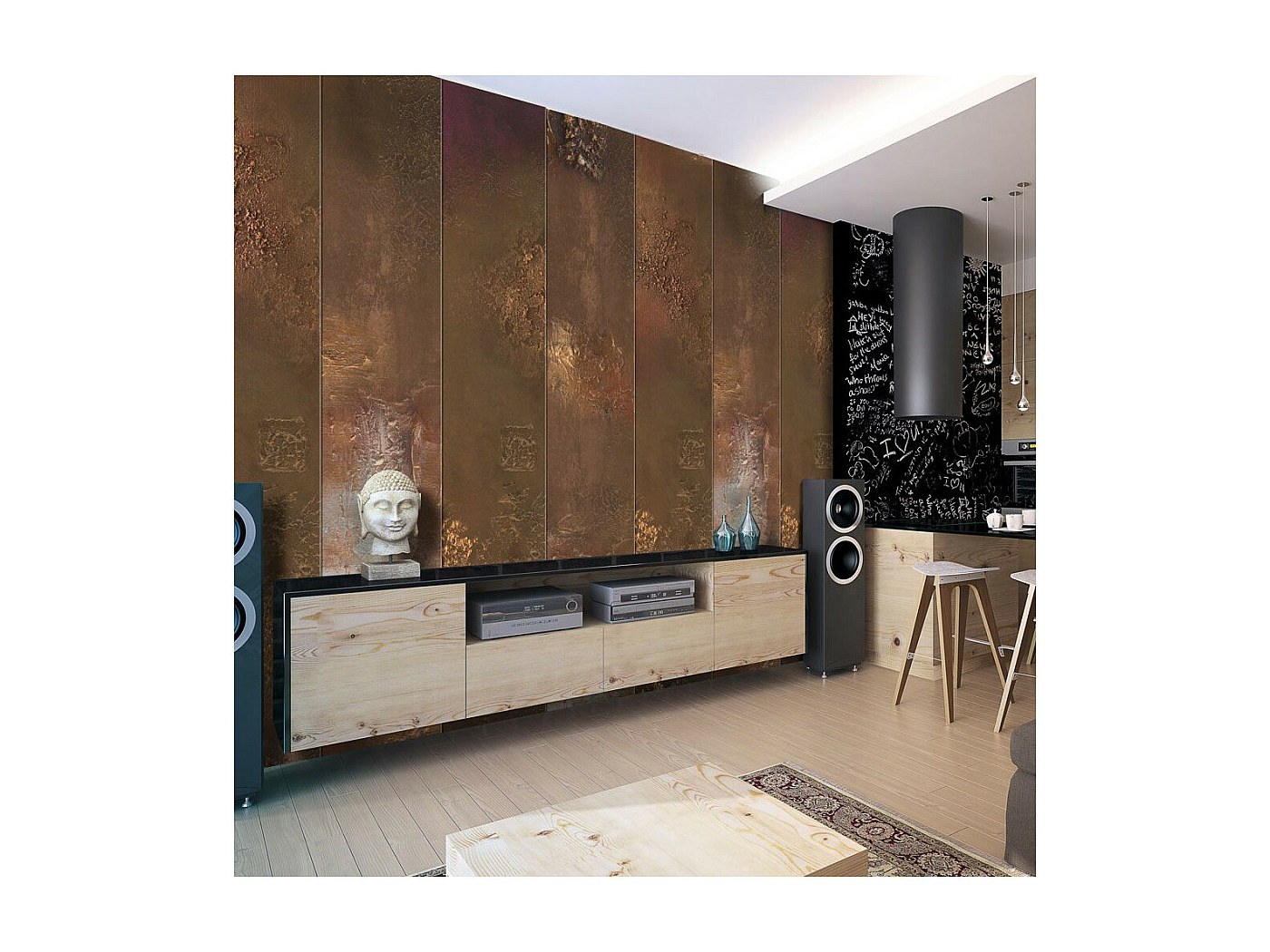 Papier Peint "Owlish Corner" 50x1000cm