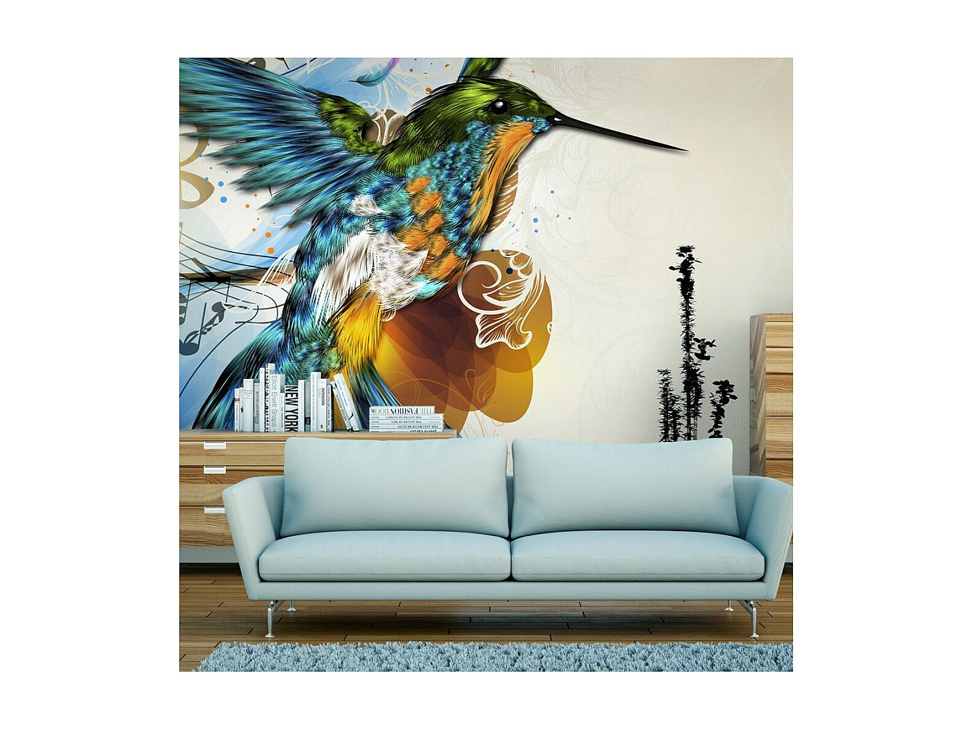 Papier Peint "Marvelous Bird" 193 x 250 cm