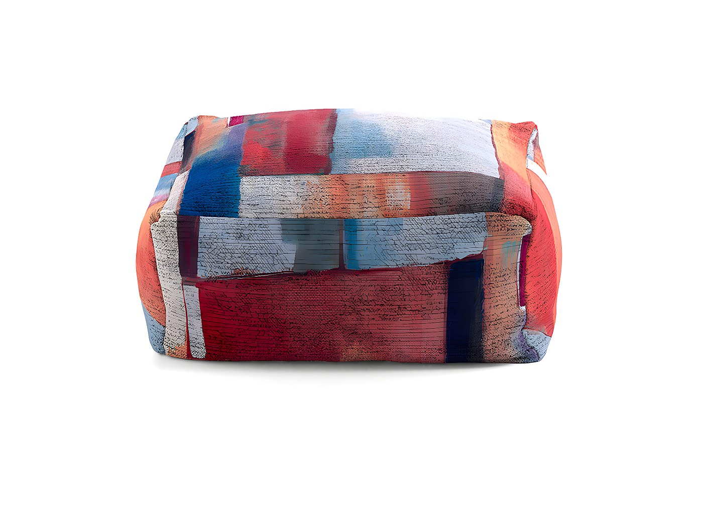 Puff desenfundable en coton 50x50x25 cm PAMPAM