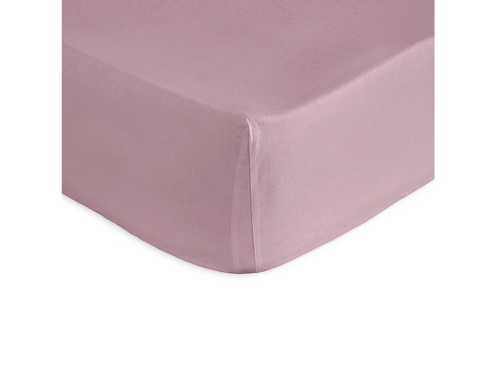 Drap housse 100% coton mauve 100x200+28 cm PURE